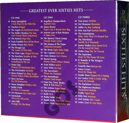 Greatest Ever Sixties Hits For Sale At Gift Of Sound