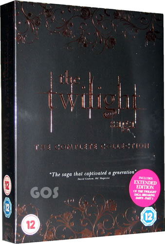 The Twilight Saga Complete Collection Boxset TV Vampire Series 5 DVD ...